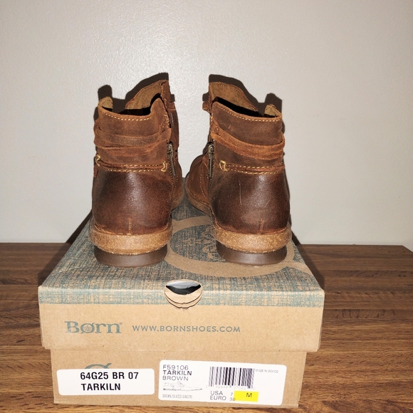 Born | Shoes | Born Brown Tarkiln Leather Ankle Boots Size 7 | Poshmark